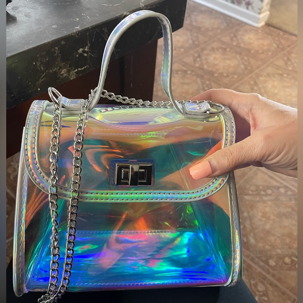 Woman’s See Through Multi Dimensional Colored Purse - Gem